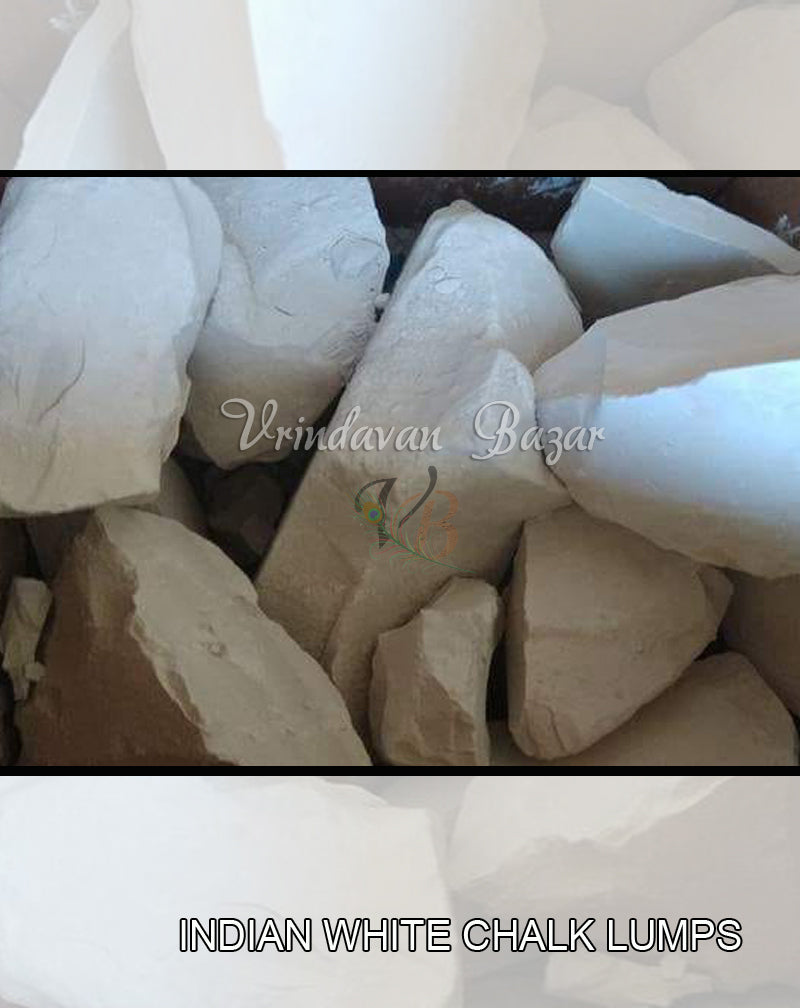 White Indian Chalk lumps – Vrindavan Bazaar