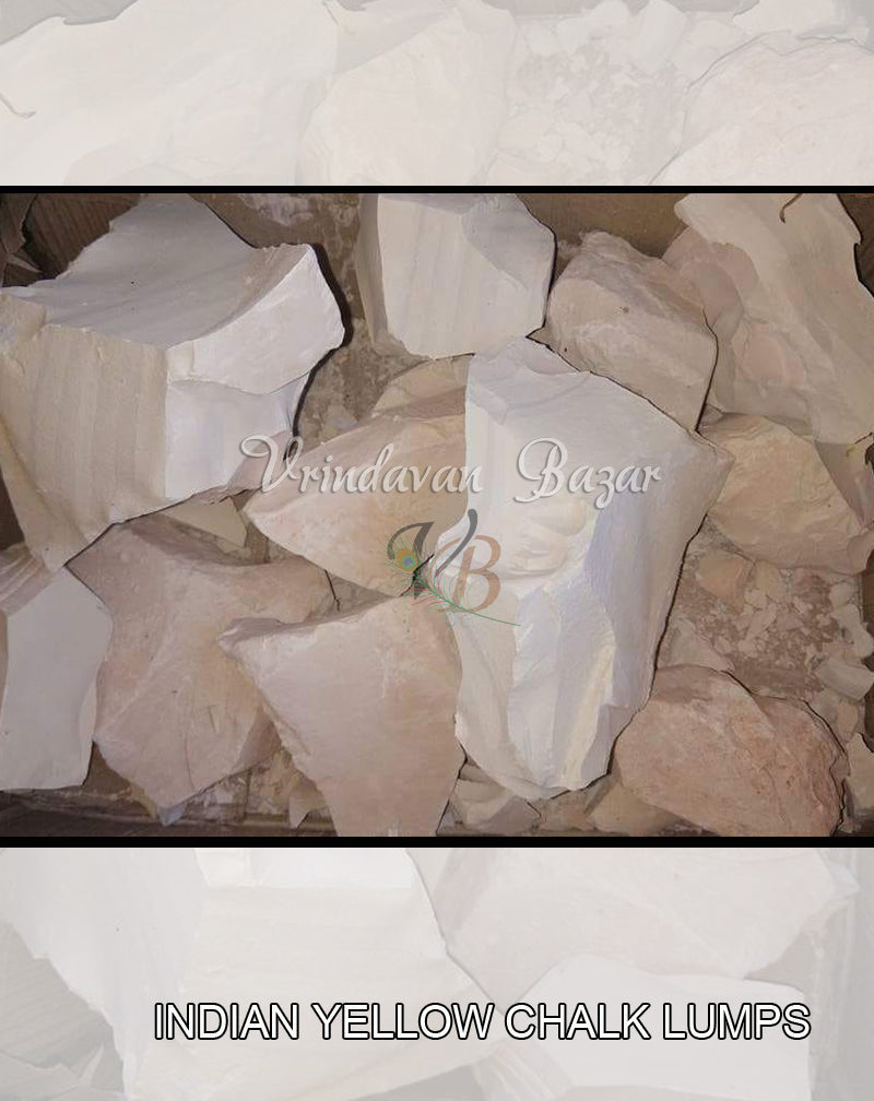 Yellow Indian chalk lumps – Vrindavan Bazaar